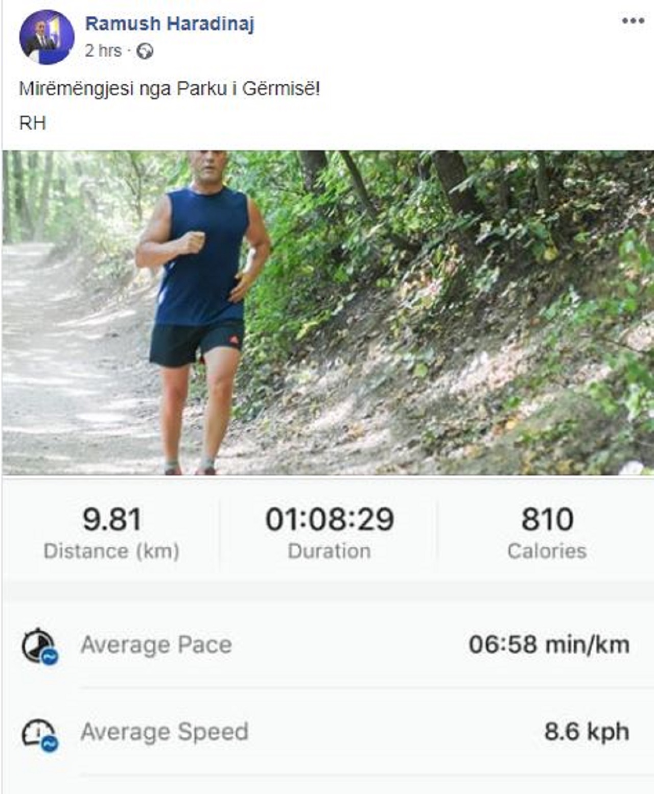 Ramush Haradinaj showed his muscles (PHOTO) - Free Press