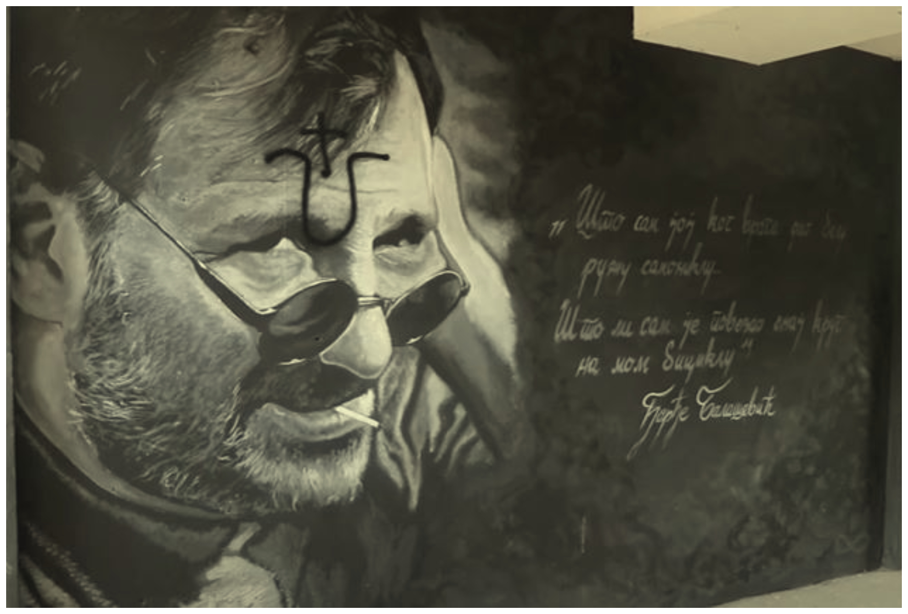 VIDEO: The mural dedicated to Gjorge Balasevic in Novi Sad desecrated ...