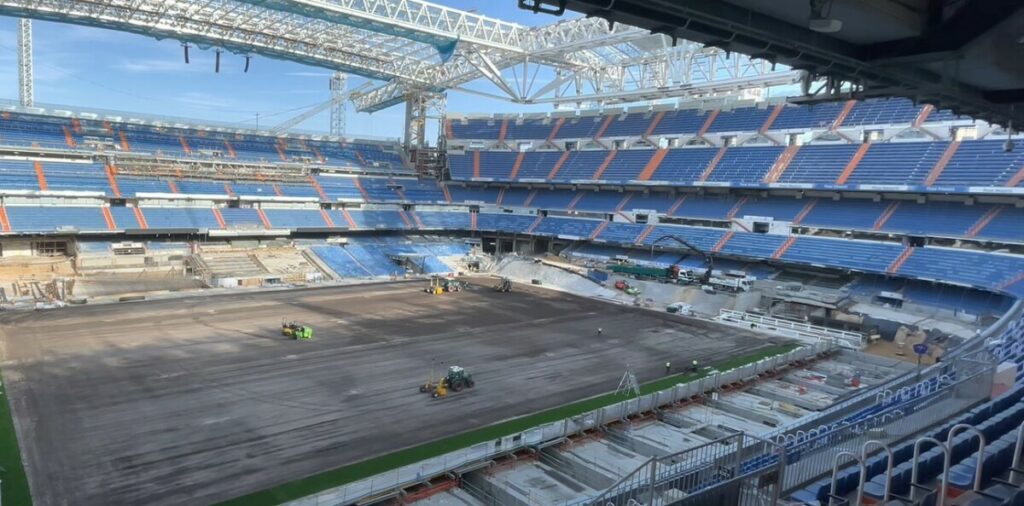 VIDEO: Reconstruction of "Santiago Bernabeu" is nearing completion, the ...