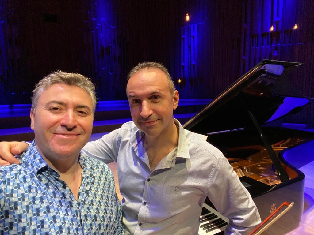 Pianist Simon Trpceski with legendary violinist Maxim Vengerov ...