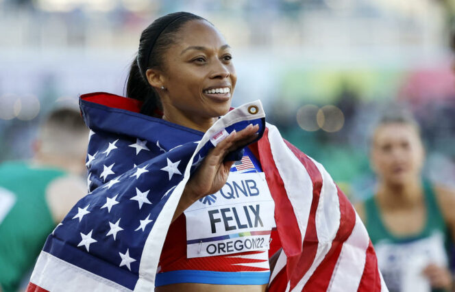 The legendary Alison Felix said goodbye to athletics with a World Cup ...