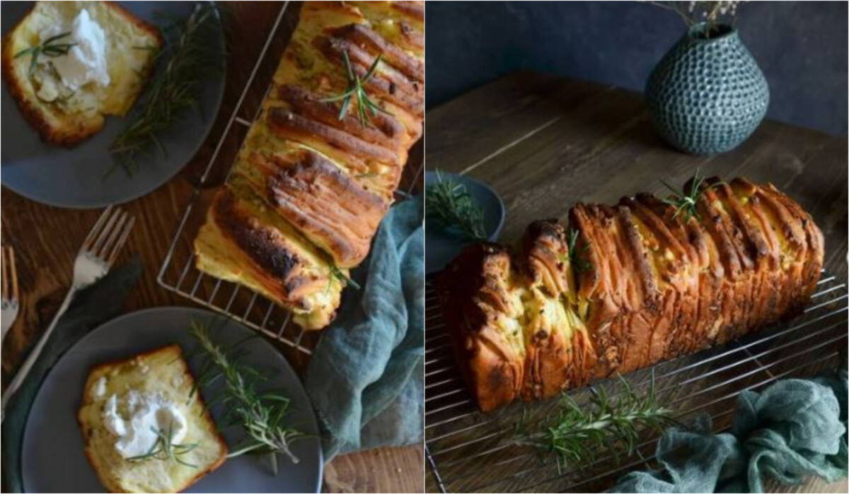 Diana Ivanoska's recipe: Aromatic bread with feta, rosemary and thyme ...