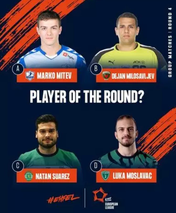 RK Alkaloid's handball player, Marko Mitev, selected as a player of the ...