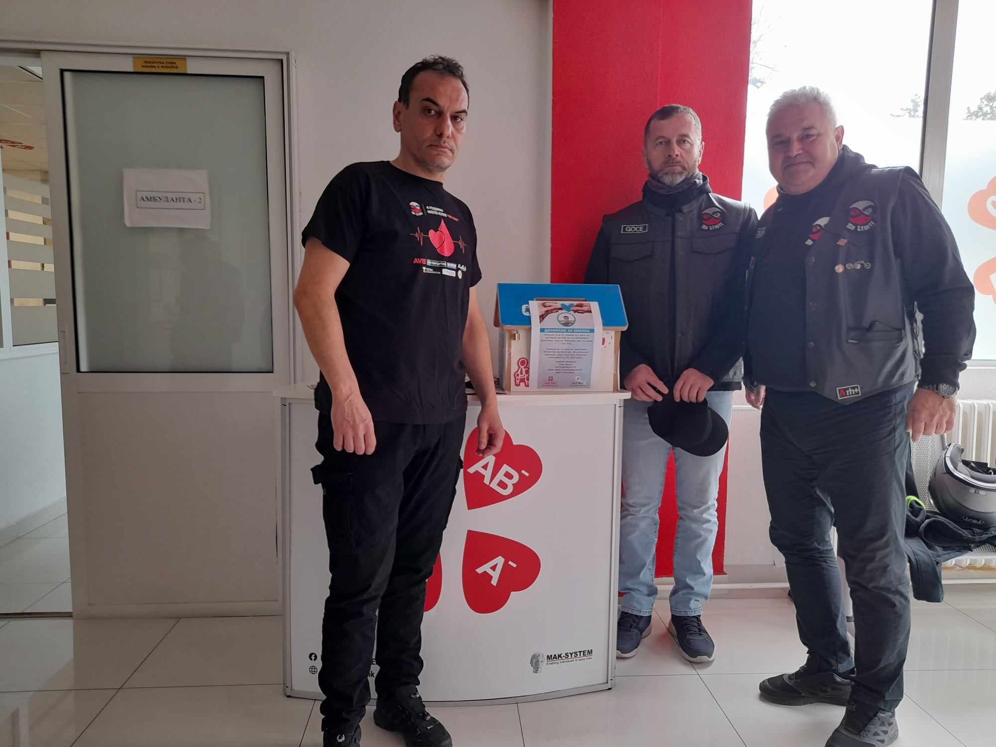 HUMANITY: Bikers from the "No Limit" club donated blood for the ...