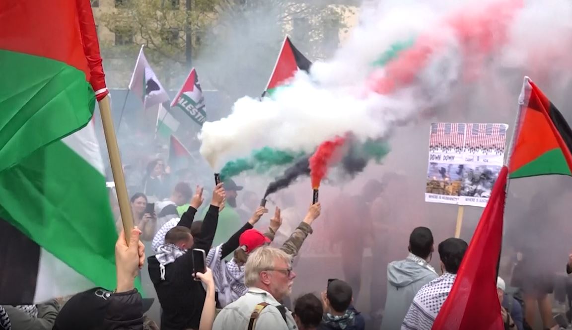 (ФОТО) Илјадници пропалестински демонстранти маршираа во Малме против ...
