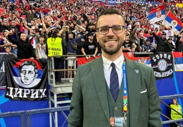 UEFA expelled the Kosovo journalist who provoked the Serbian fans from ...