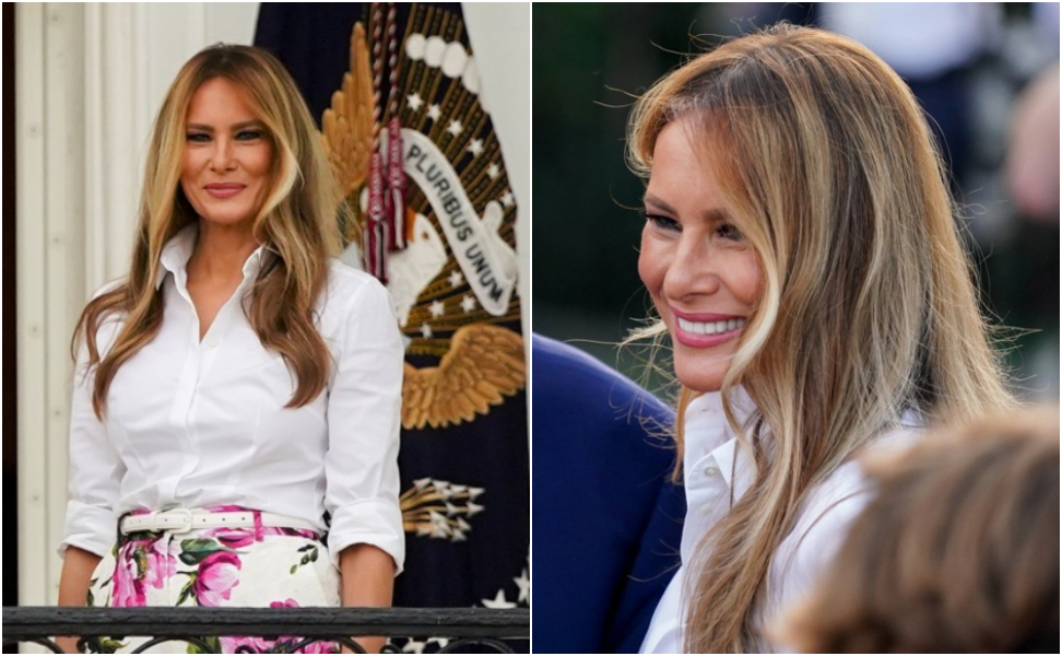FOTO | Melania Trump ha un nuovo colore di capelli: la First Lady ...